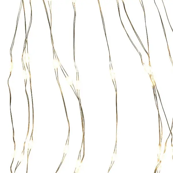 Micro Tree Lights Silver, Warm White 672 Lights