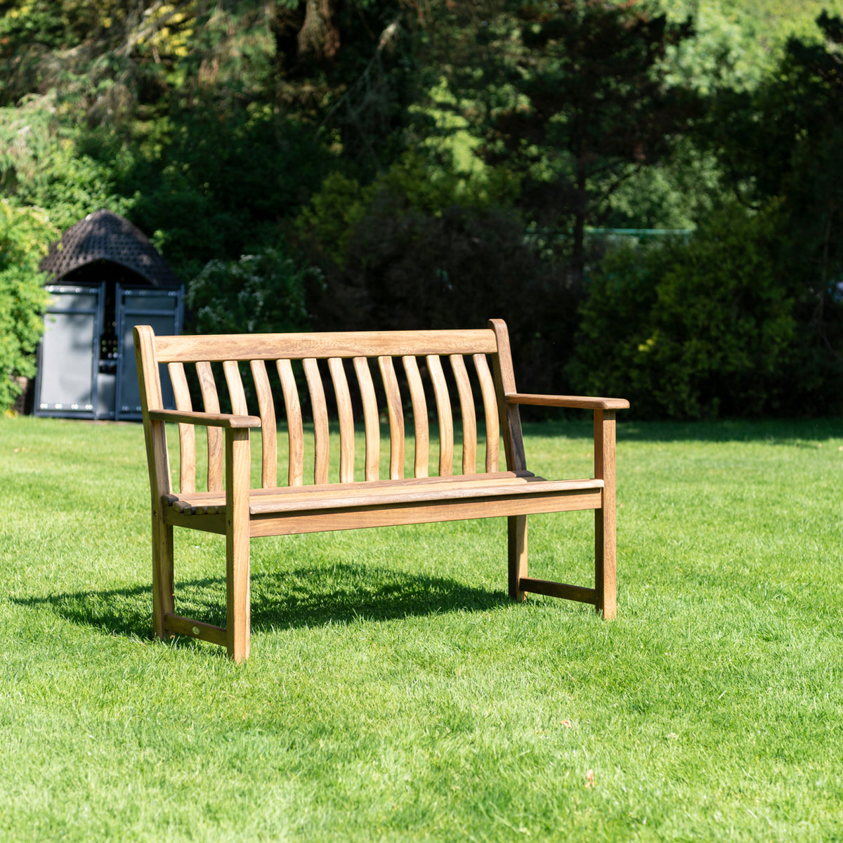 Alexander Rose Albany Broadfield Flat Arm Garden Bench 4ft (122cm)